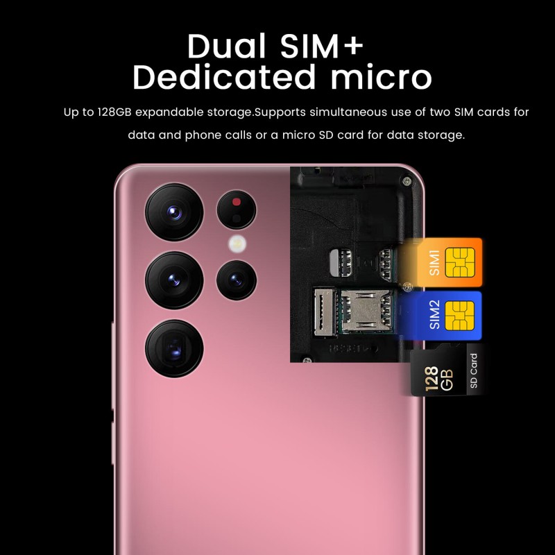 S22+ Ultra 6.99Inch Smartphones 16GB+1TB 6800mAh 4G/5G Network Unlock ...