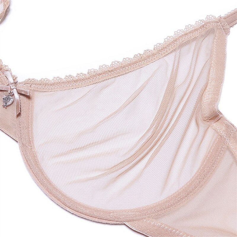 Transparent Bra Female Unlined Sensual Lingerie Woman Large Size Sexy ...