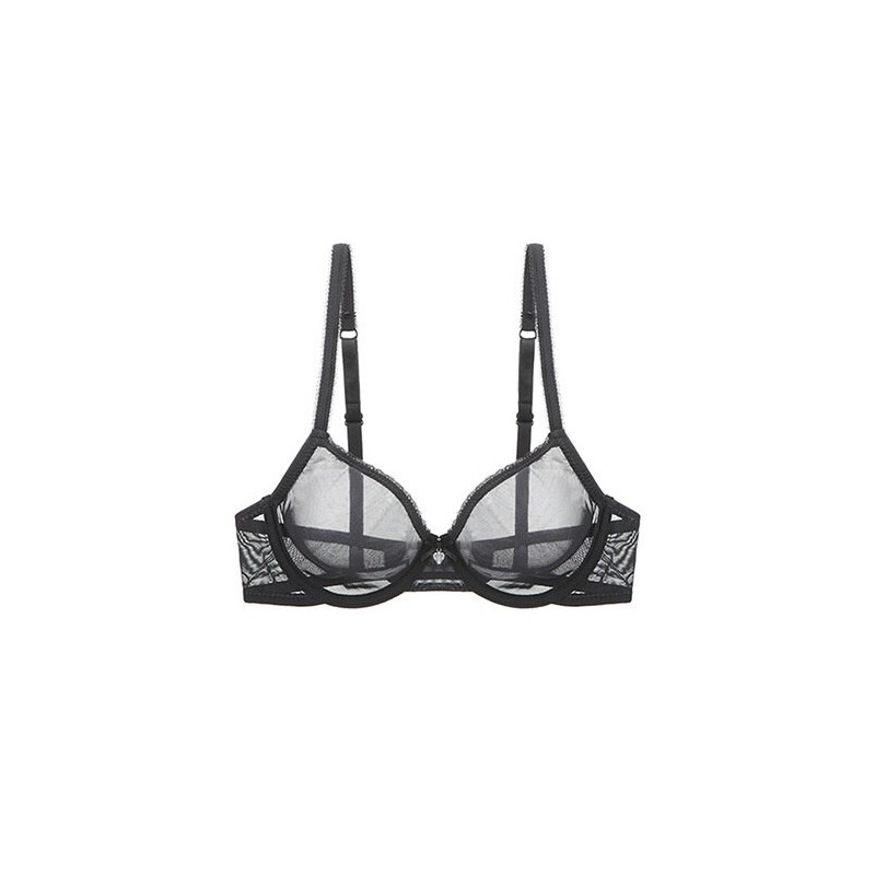 Transparent Bra Female Unlined Sensual Lingerie Woman Large Size Sexy ...