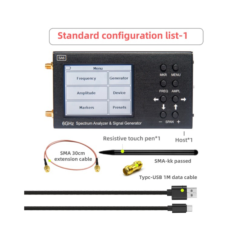 SA6 Portable RF Spectrum Analyzer Spectrum Explorer With Tracking ...