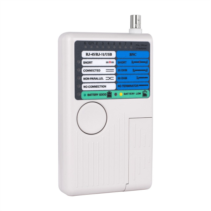 Remote RJ11 RJ45 USB BNC LAN Network Cable Tester For UTP STP LAN ...