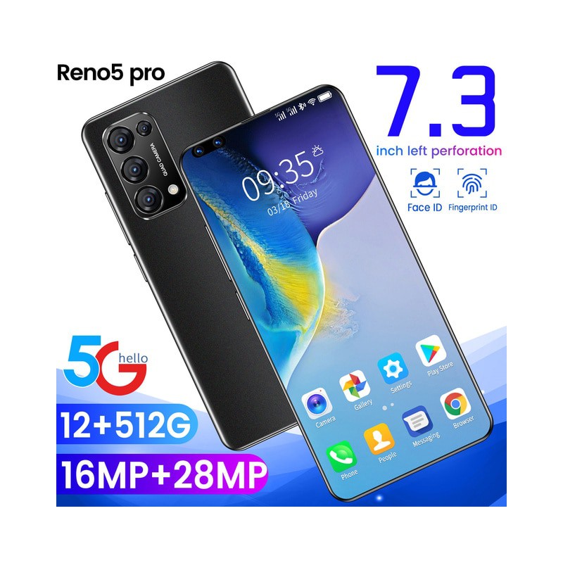 5Pro Dual SIM 7.3Inch 12GB 512GB Global Version Celular Android ...