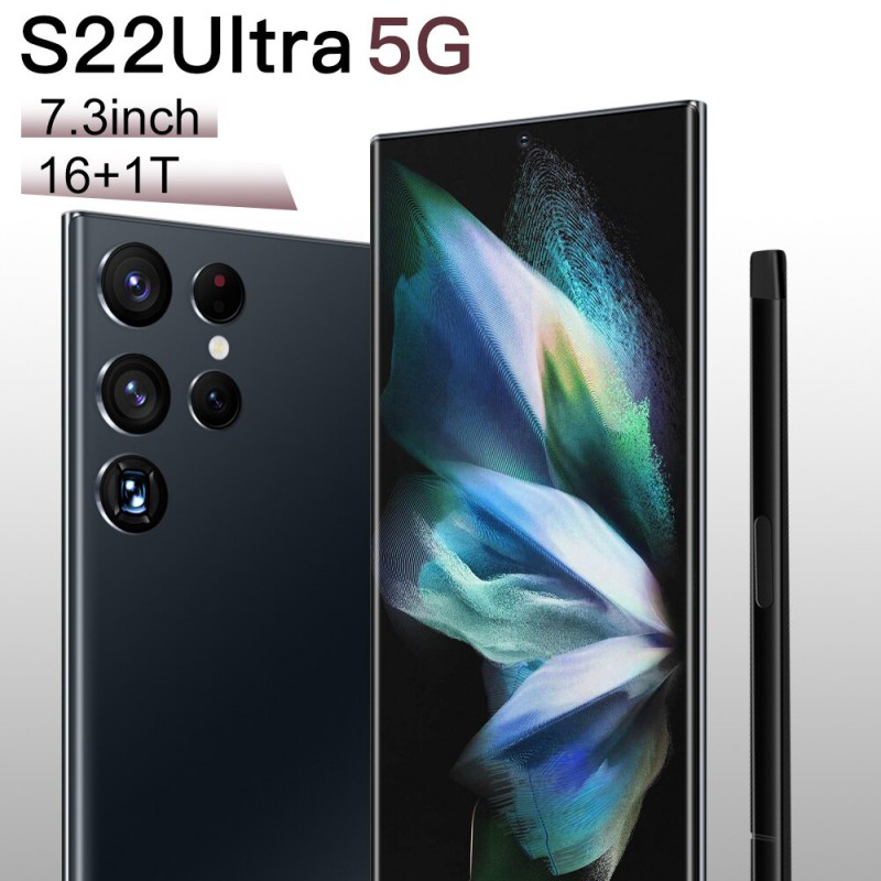 Global Version New S22 Ultra 7.3 Inch Smartphones Network 4/5G Cellphone 16G+1TB 48+100MP Dual ...