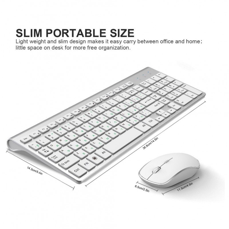 2.4G Wireless Keyboard Mouse Protable Mini Keyboard Mouse Combo Set For ...