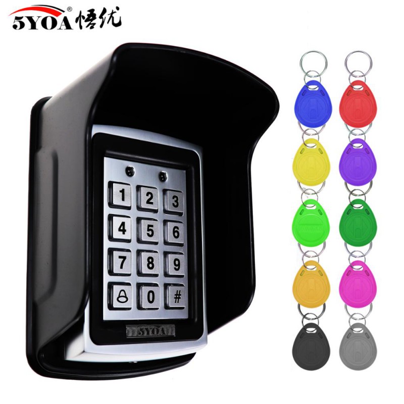 Waterproof Metal Rfid Access Control Keypad With 1000 Users+ 10 Key ...