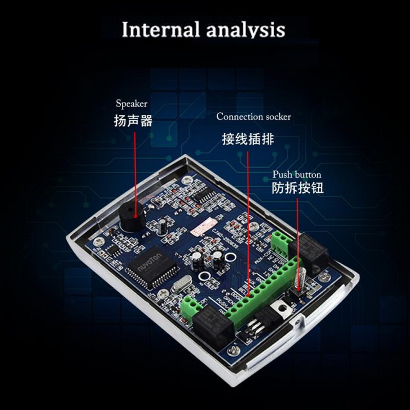 Waterproof Metal Rfid Access Control Keypad With 1000 Users+ 10 Key ...