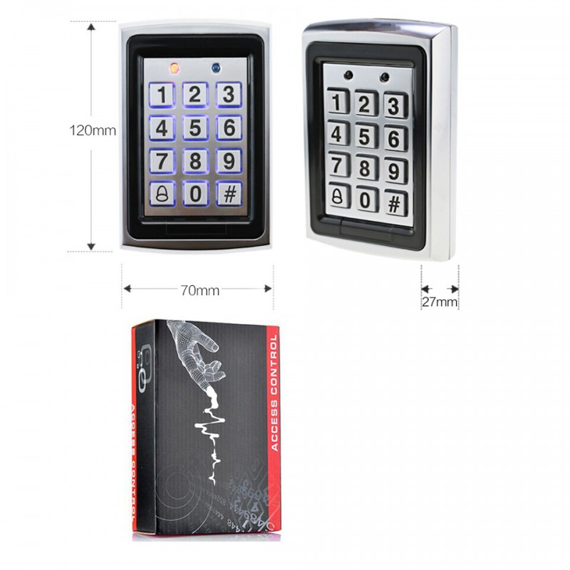 Waterproof Metal Rfid Access Control Keypad With 1000 Users+ 10 Key ...