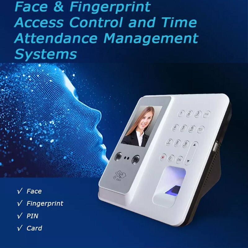 Xmf610 Tcp Ip Biometric Face Recognition Fingerprint Rfid Eye Scanner Attendance System And