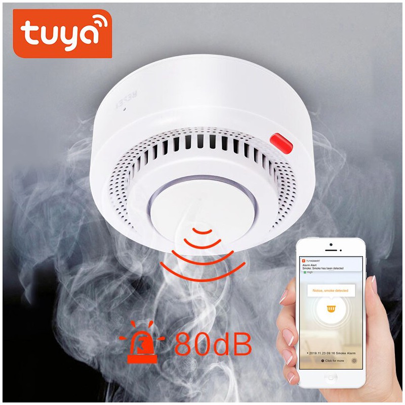 Tuya wifi Smoke Detector Smokehouse Combination Fire Alarm Home ...