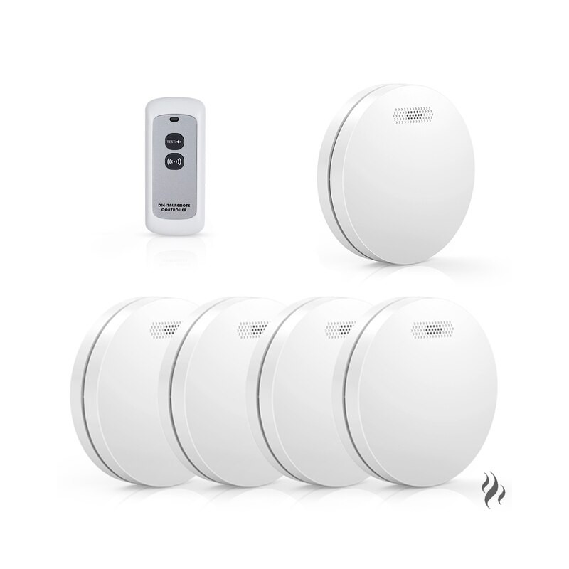 CPVAN Interconnected Smoke Detector Wireless 433MHz Interlink Fire ...