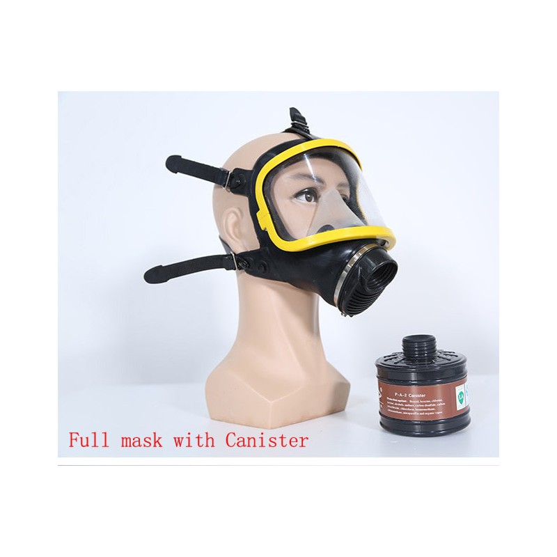 Protective Electric Constant Flow Supplied Air Fed Full Face Gas Mask ...