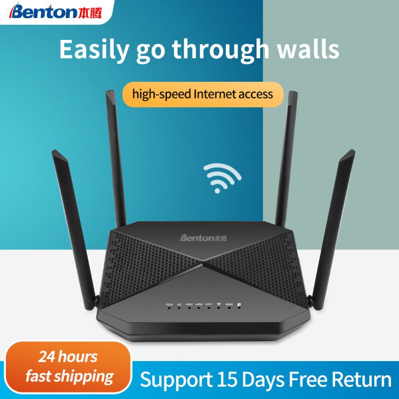Benton 4G Cat4 Wireless Router 300 Mbps 4 Antennas Unlimited Internet ...