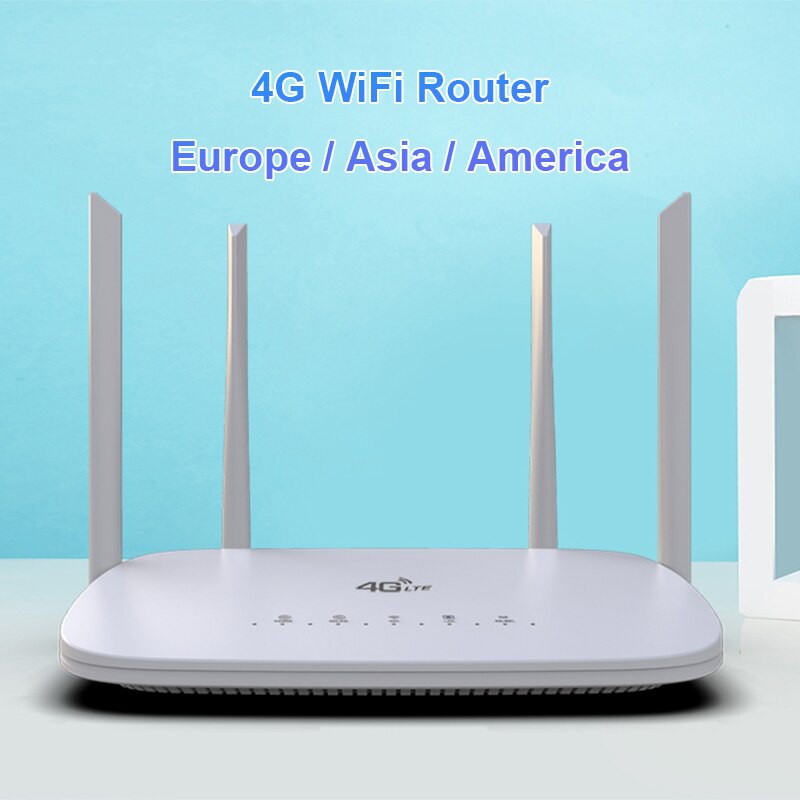 4G CPE 4G router SIM card WiFi modem Hotspot CAT4 32 users RJ45 WAN LAN LTE wireless router