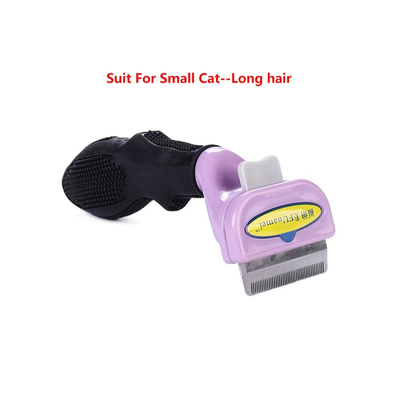 Pet Cat Hair Removal Combs Pet Grooming Brush Dogs Cats Hair Shedding ...
