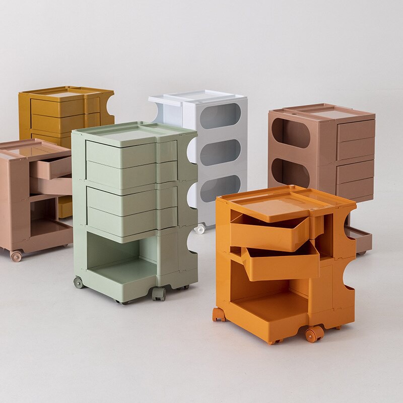 360 Rotating Removable Storage Cabinet Bedroom Bedside Table Creative ...