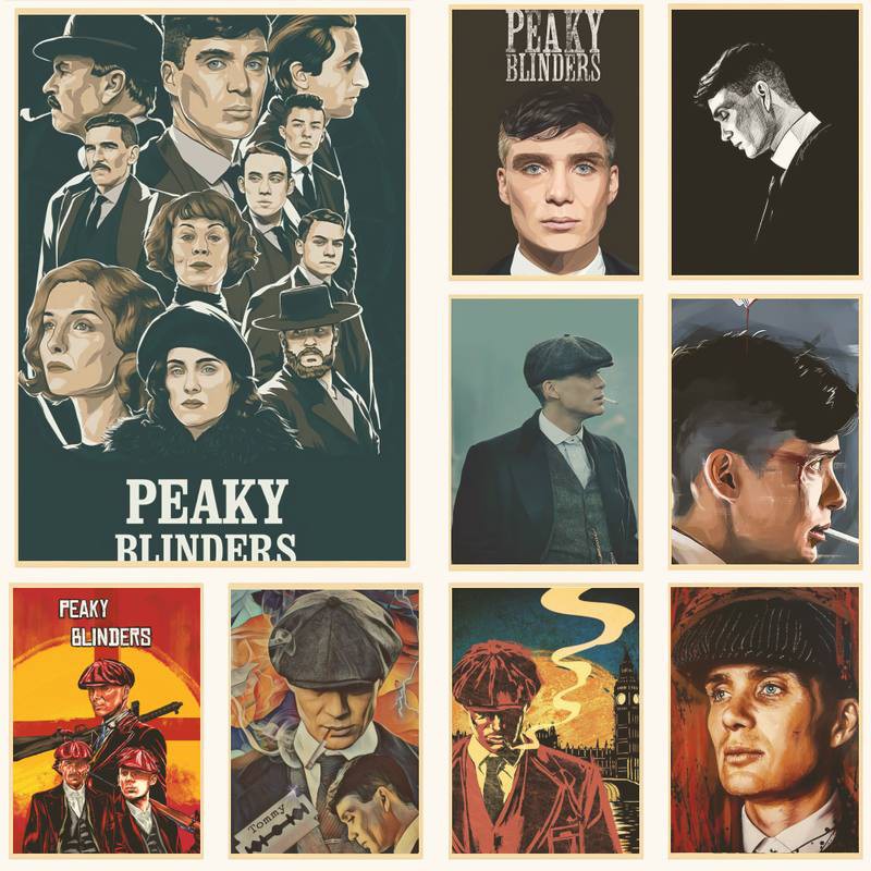 P-Peaky-Blinders Thomas Shelby POSTER Retro Poster Home Bar Cafe Art ...
