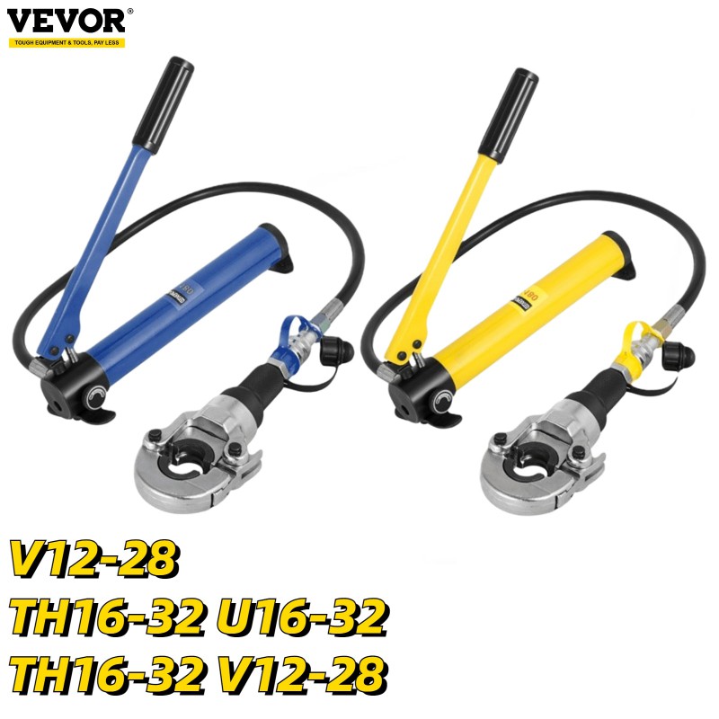 VEVOR Separable Hydraulic PEX Pipe Crimping Pliers U/V/TH-Shaped Jaws ...