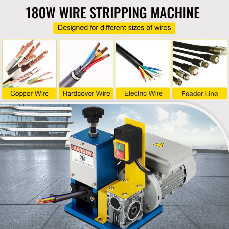 VEVOR Powered Electric Wire Stripping Machine Portable Cable Stripper 1 ...