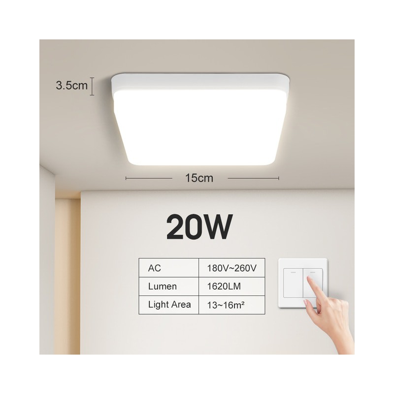 Ceiling Lamps Modern Led Ceiling Light Remote Control Dimmable 85-265V ...