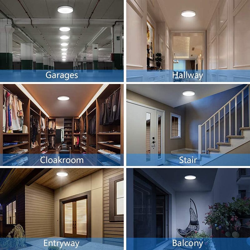 LED Ceiling Lamp Radar Motion Sensor Light 220V Smart Home Lighting 24W ...
