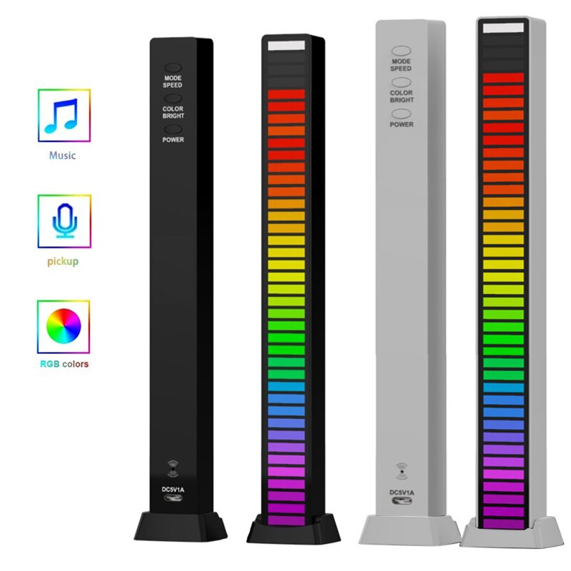 RGB voice-activated rhythm lights,car music lights, Voice-activated ...