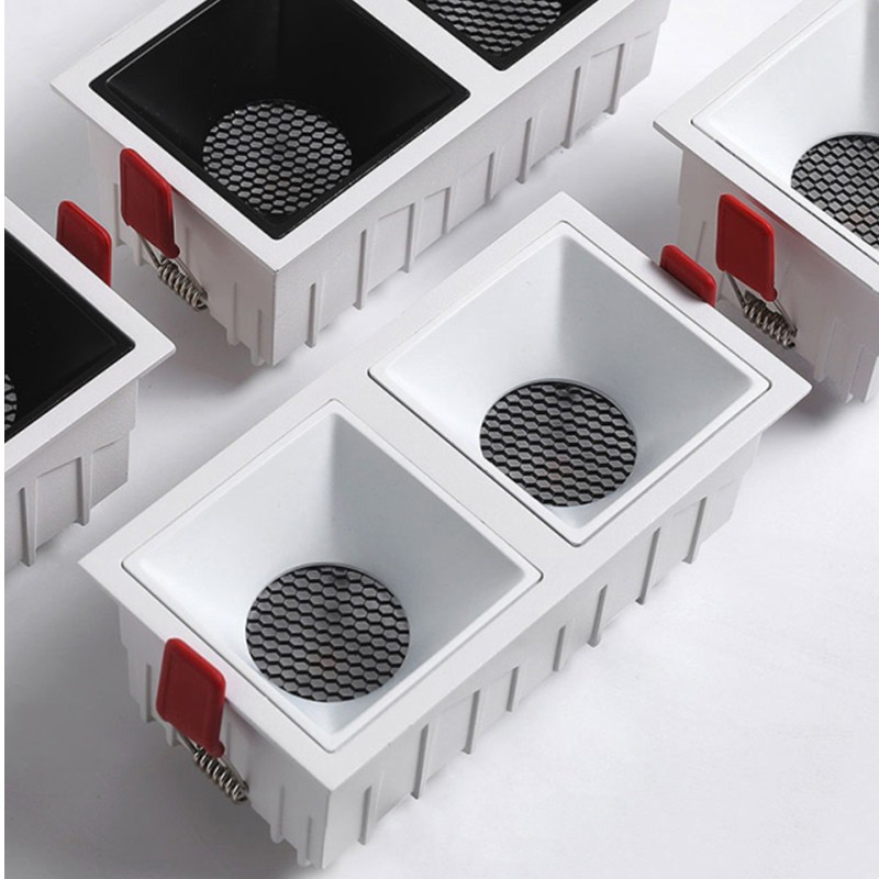 Honeycomb Dimmable Anti Glare COB Recessed Downlight 10W 14W 20W 24W ...