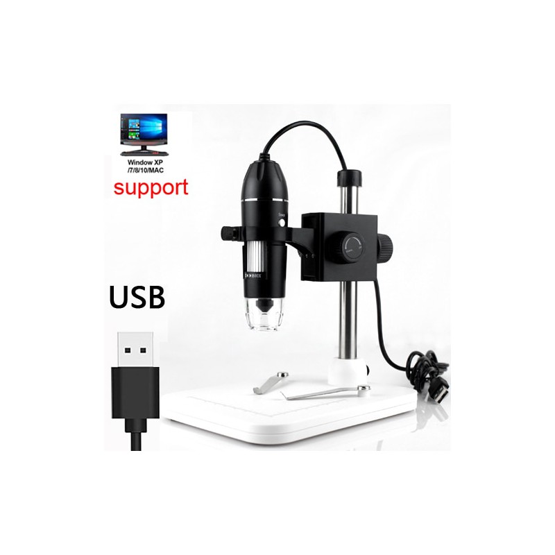1600X 3 in 1 USB Digital Microscope Type-C Electronic Microscope Camera ...