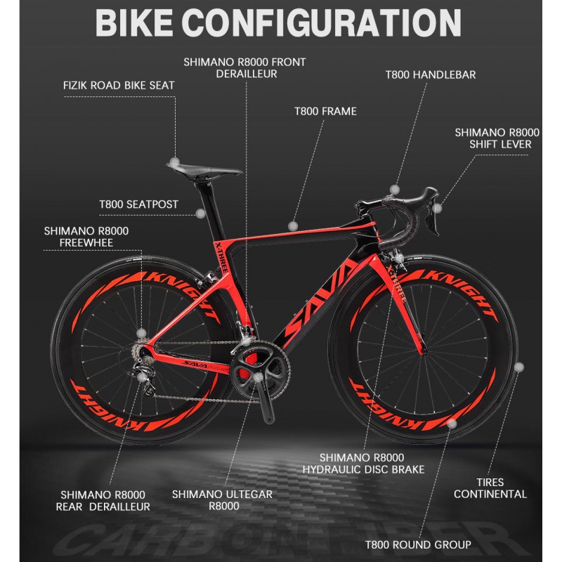 Sava phantom carbon fiber road bike racing 3.0 large rim 55mm/78mm full ...