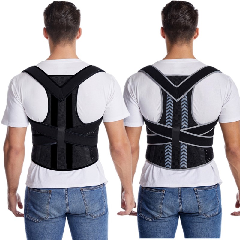 Adjustable Fully Back Shoulder Posture Corrector Belt Clavicle Spine ...