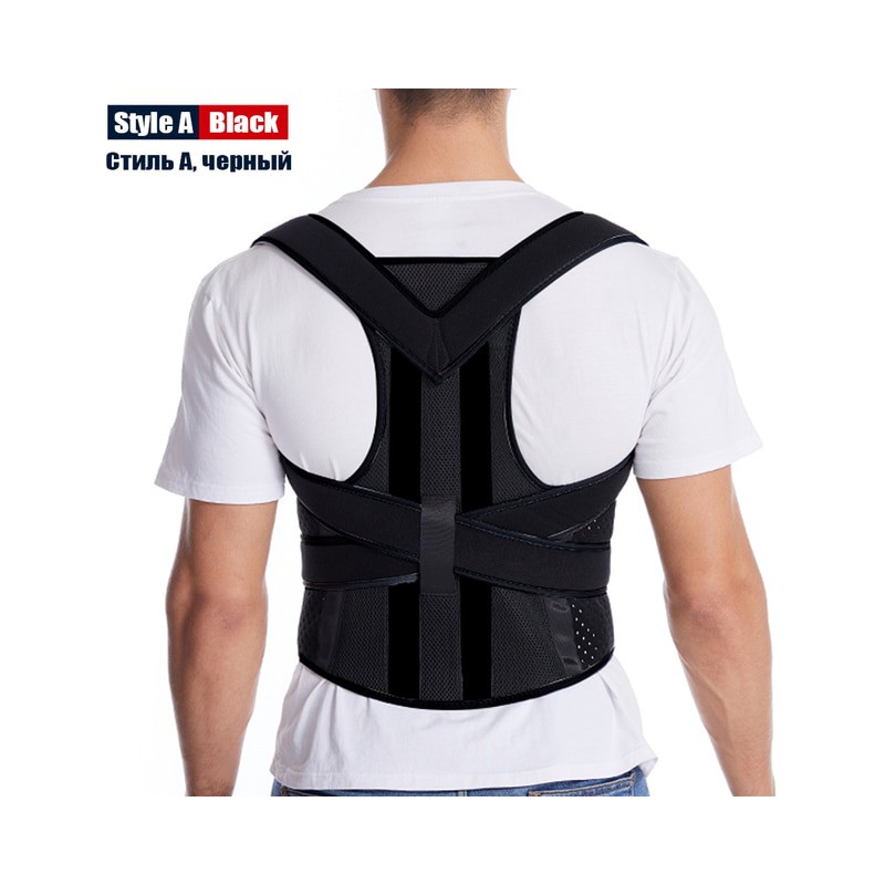 Adjustable Fully Back Shoulder Posture Corrector Belt Clavicle Spine ...