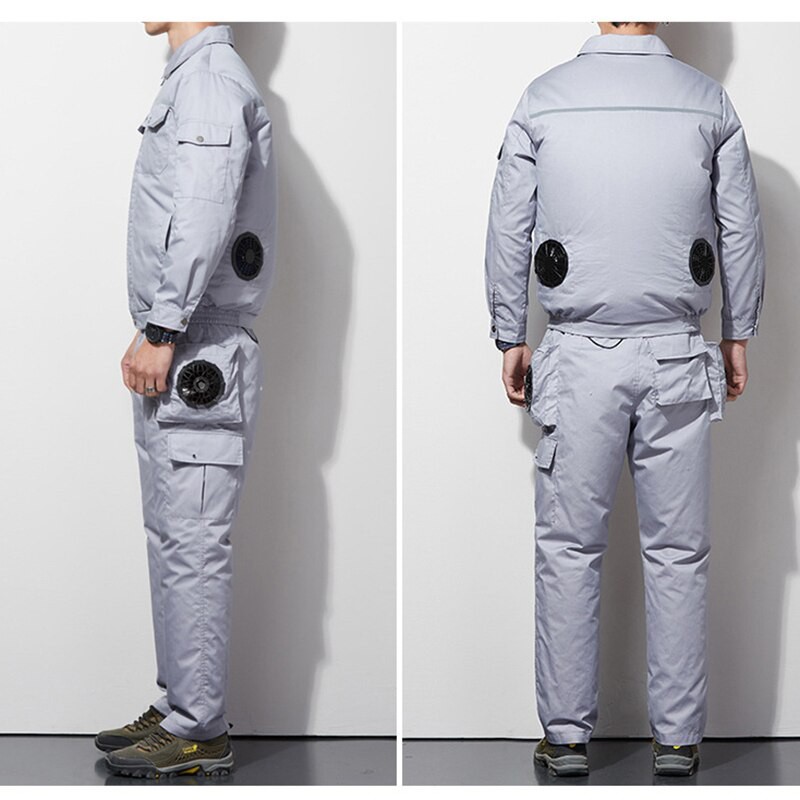 Air Conditioning Jackets USB Charging Work Clothes For Men Summer ...