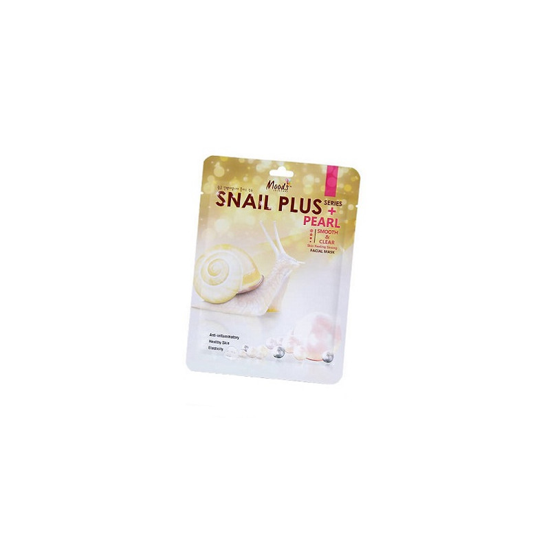 Snail plus pearl facial mask rozświetlająca maska do twarzy w