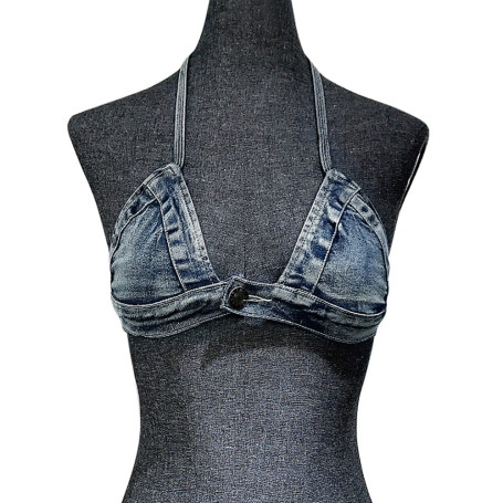 Two Peice Denim Swimsuit