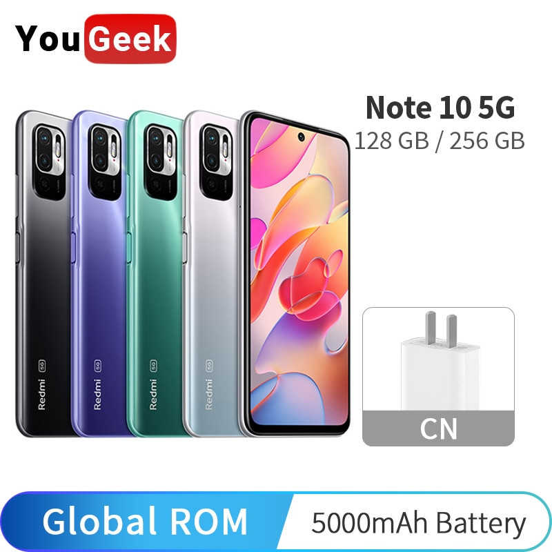 Global ROM Xiaomi Redmi Note 10 5G 128GB/256GB Smartphone 7nm Dimensity 700 90Hz FHD+ Display ...