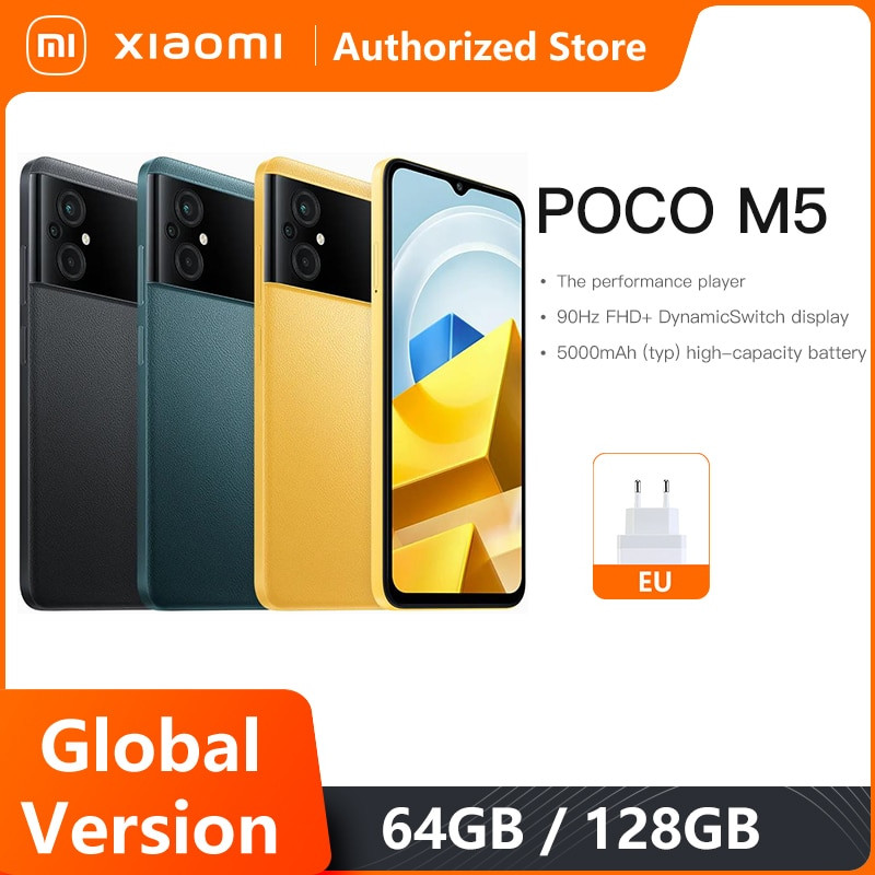Global Version POCO M5 6GB 128GB 90Hz 6.58" Display Helio G99 Octa Core ...