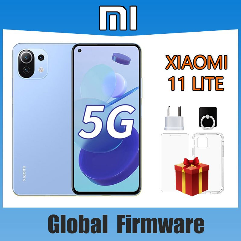 Xiaomi Mi 11 Lite 5G Cellphone, NFC Smartphone Snapdragon 780G 64MP Camera AMOLED Full Screen ...