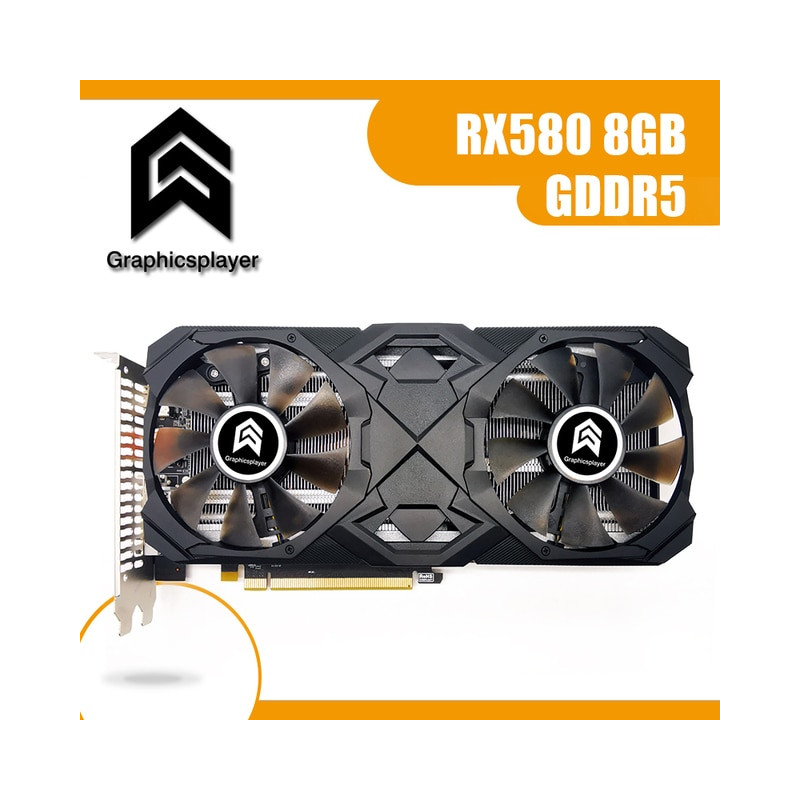 Computer Graphics cards RX 580 Series 256Bit 2048SP GDDR5 Video Cards ...