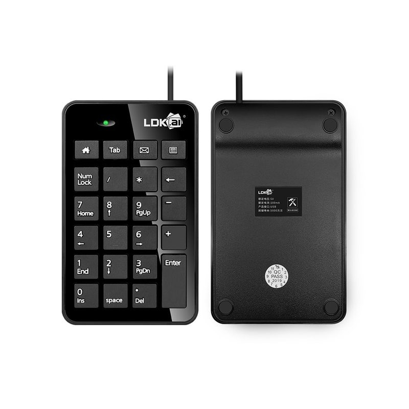 XKB-01Universal Numeric Keypad USB Wire Mini Number Keyboard Keycap for ...