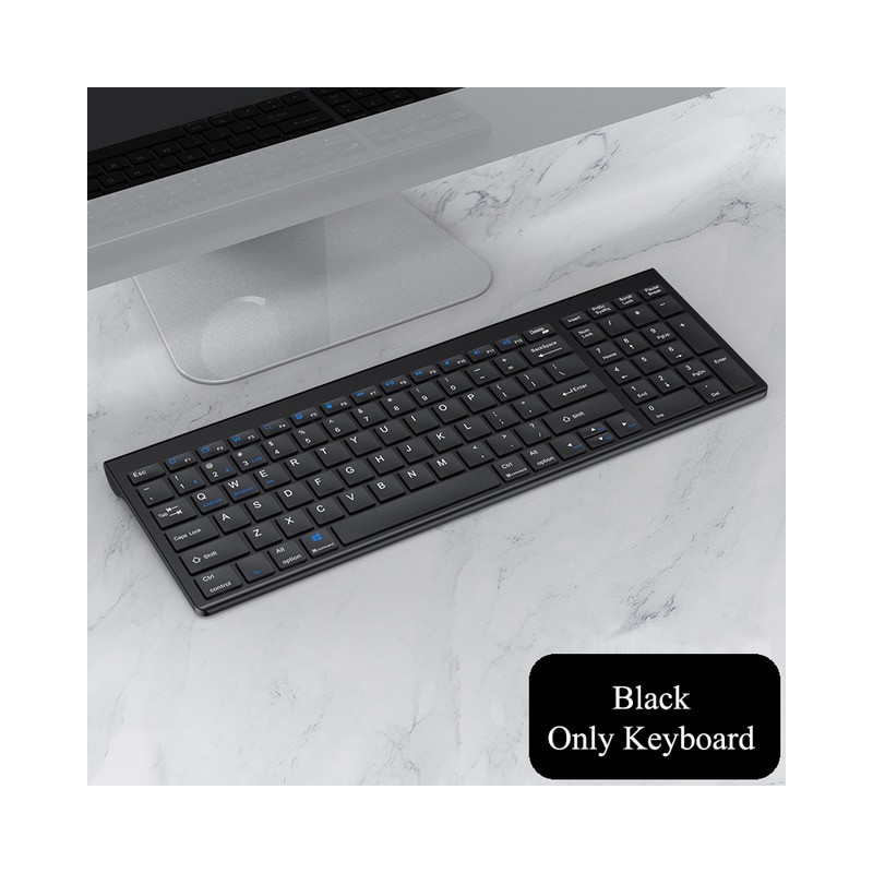 Wireless Bluetooth Keyboard Three-mode Silent Full-size Keyboard and ...