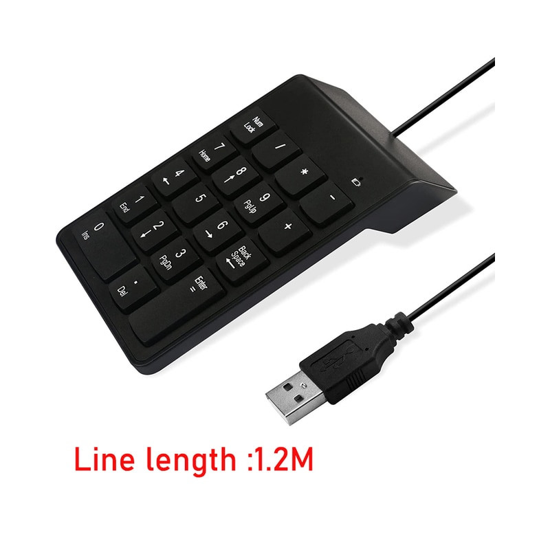 Mini Wireless Numeric Keyboard 2.4GHz Numpad 18 Keys Digital Pave ...