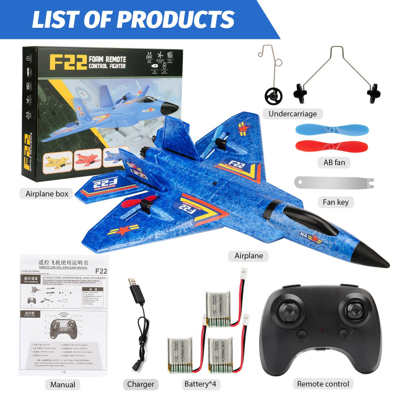 RC Plane F22 raptor Helicopter Remote Control aircraft 2.4G Airplane ...