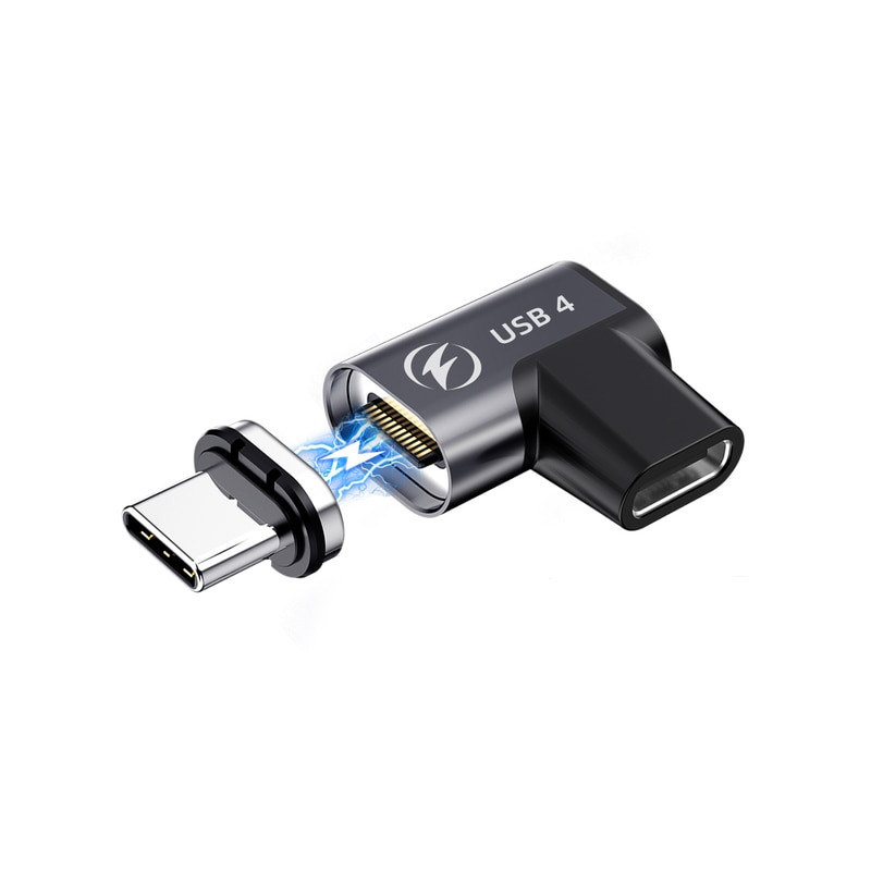 140W USB4.0 Magnetic Adapter USB C To Type C 40Gbps Fast Charging ...