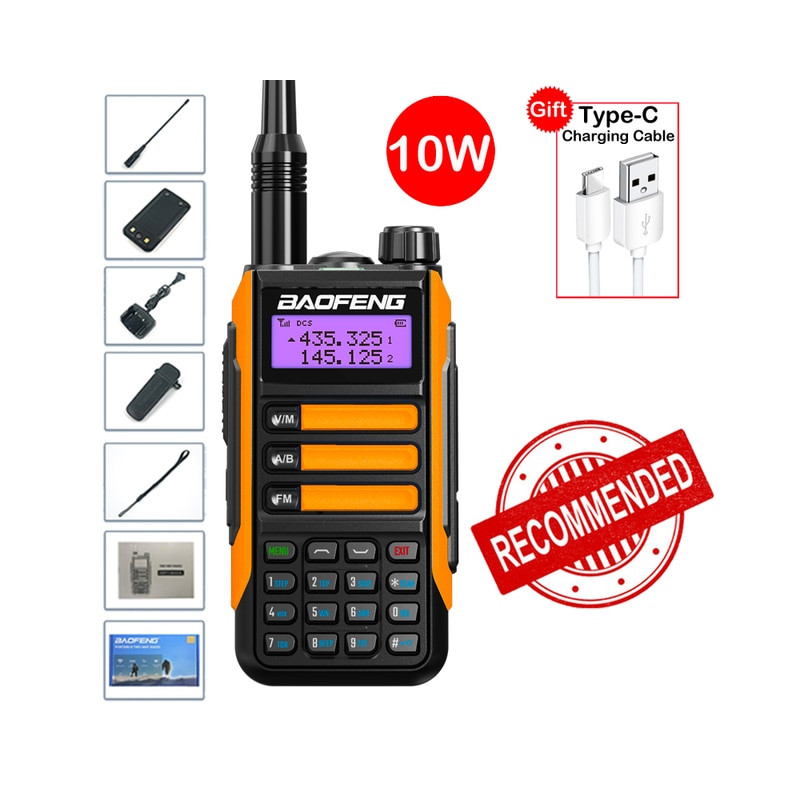 Baofeng Professional Walkie Talkie UV16 Max V2 Update 10W Powerful Type ...
