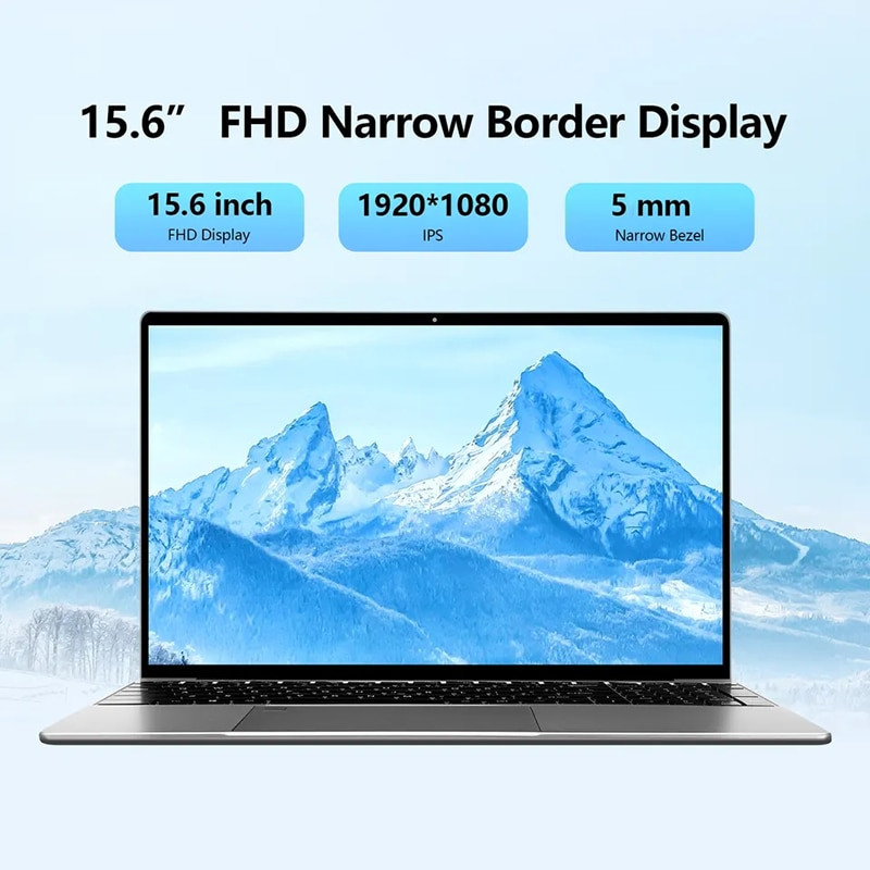 Intel 11th Gen N5095 Quad Core Laptop 15.6 Inch DDR4 16GB RAM Win 10 ...