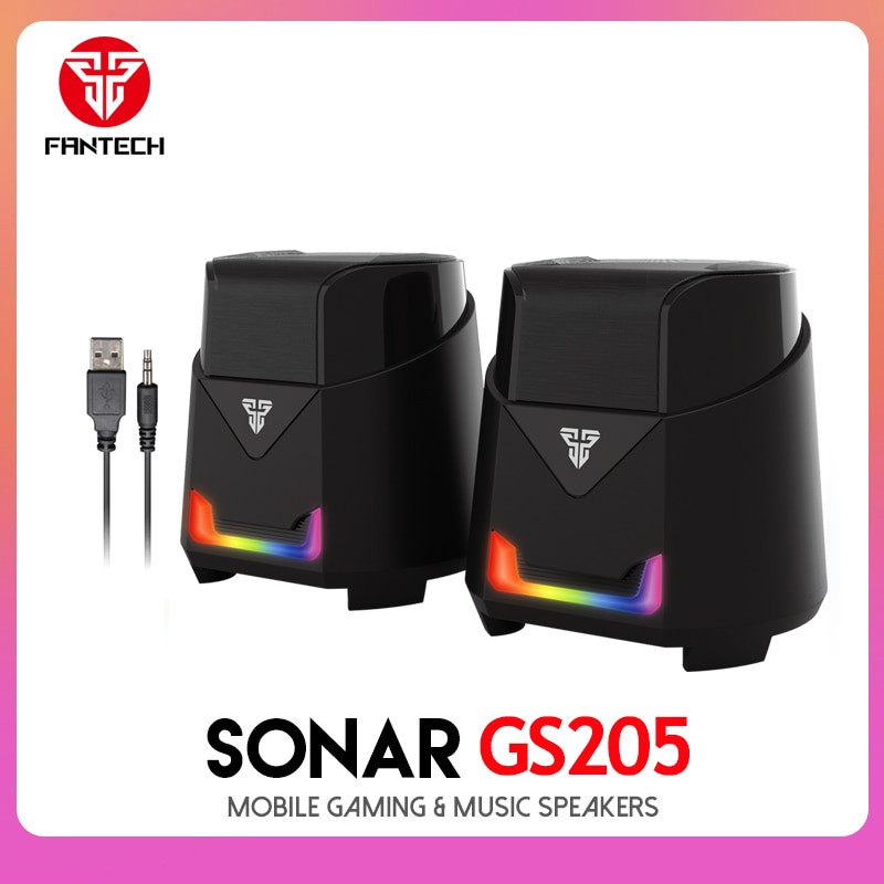 FANTECH GS205 Computer Speakers Subwoofer For PC Desktop Laptop RGB ...