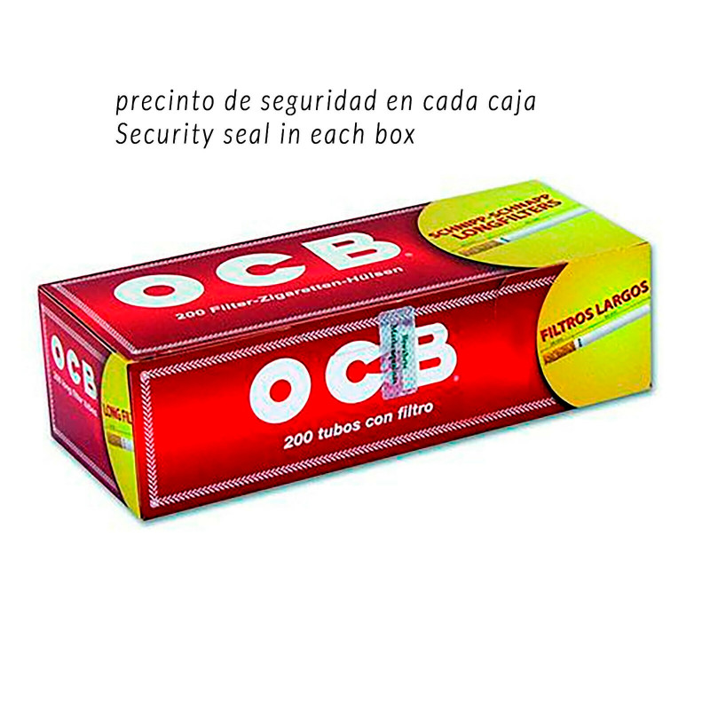 Original OCB long filter empty tubes for filling 1000 to 12000 tobacco ...