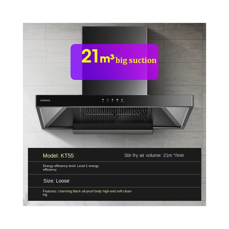 Large Suction Kitchen Hood Cooker Range Hood Top Household Appliances ...