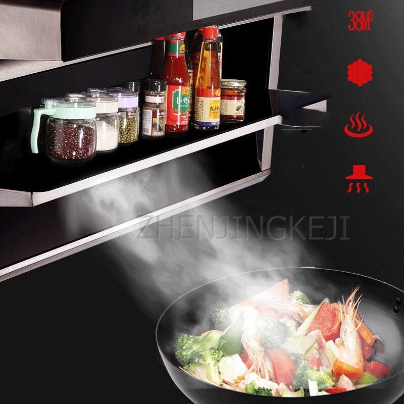 220V Home Range Hood Stainless Steel High Suction Automatic Wash Top ...
