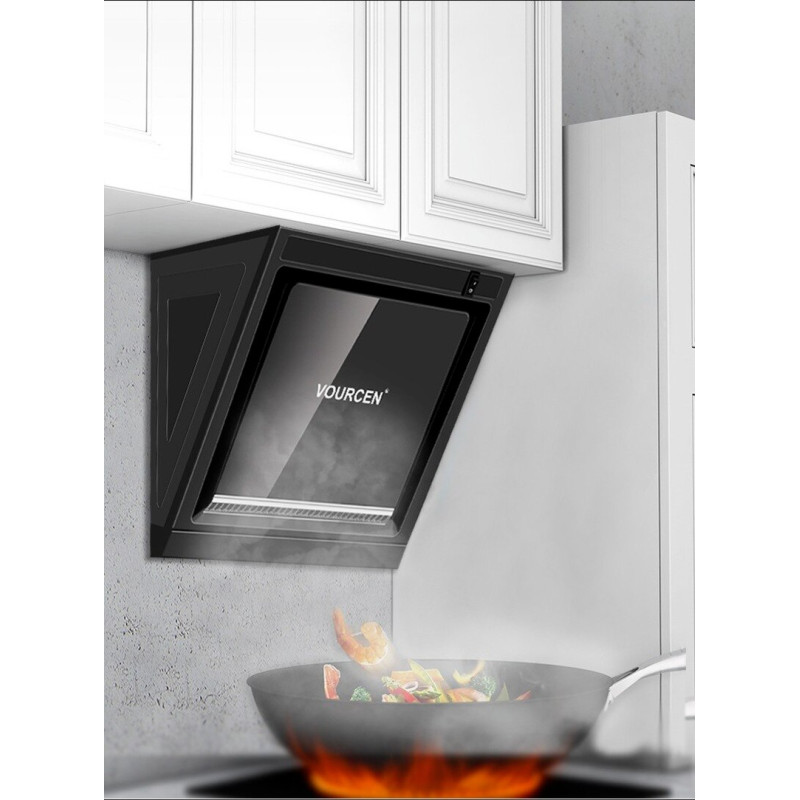 Range hood side suction household simple kitchen small large suction ...