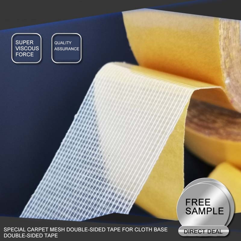 High Viscosity Adhesive Tape Double Sided Cloth Base Carpet Sticky ...